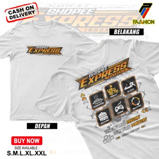 Jual Kaos Shoppee Express Kurir Sat Set - Baju Kurir Paket Ekspedisi ...