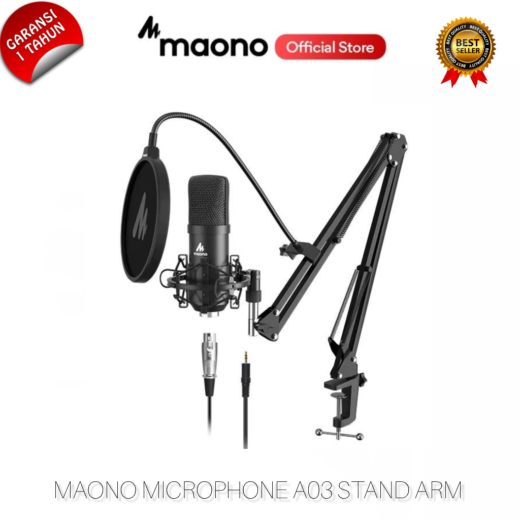 Jual MAONO A03 Profesional Studio Microphone Kit Condensor Cardioid Mic ...