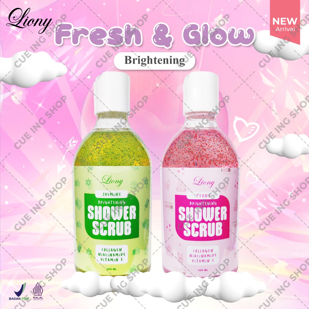 Jual LIONY Brightening Shower Scrub Body wash with Collagen ...