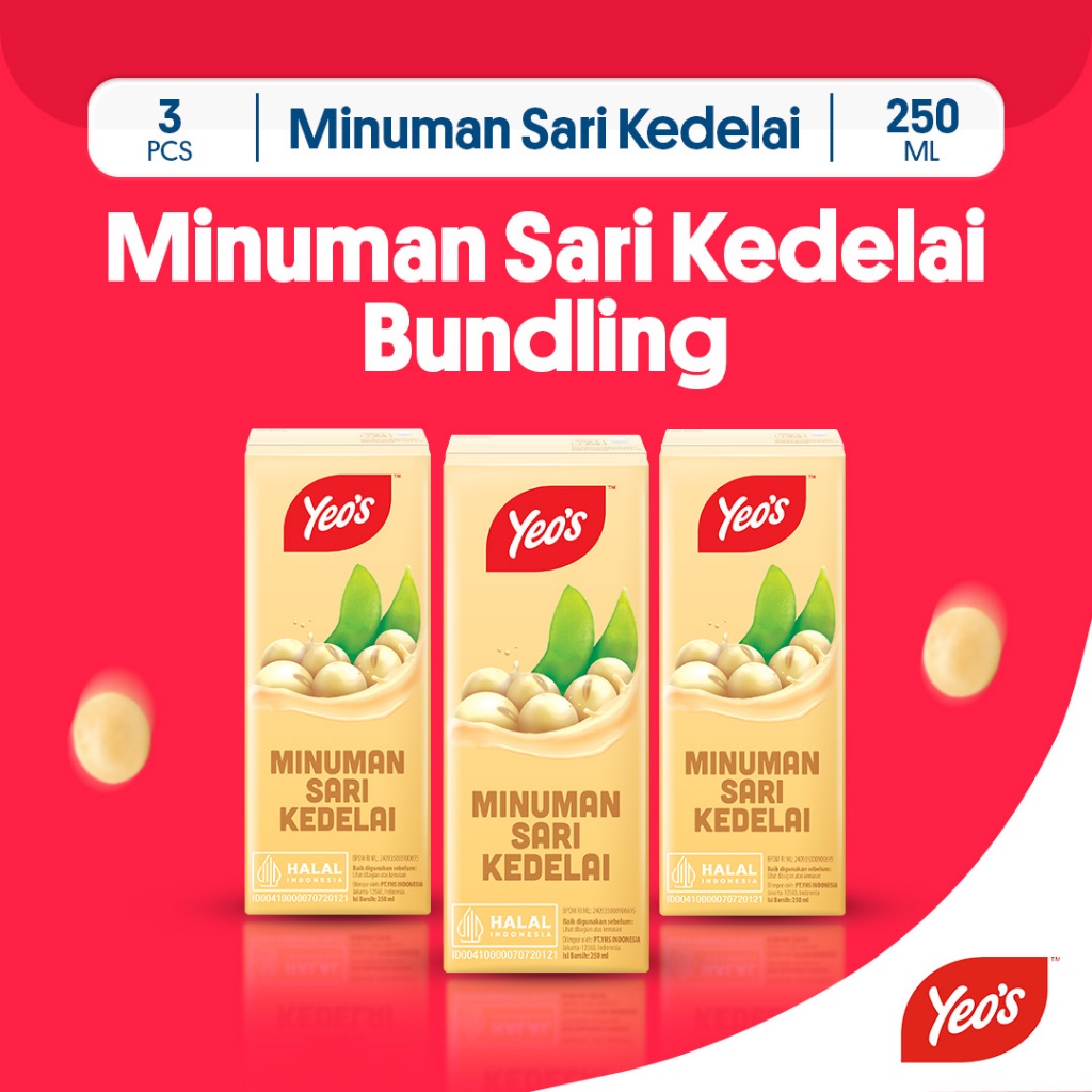 Jual Yeos Minuman Kaleng Sari Kedelai Soya Bean 250ml - 3 Pcs | Shopee ...
