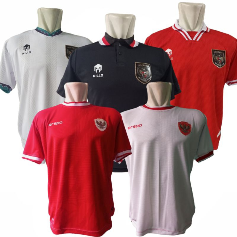 Jual PREMIUM BAJU JERSEY BOLA TIMNAS INDONESIA TERBARU 2024 ERSPO MILS HOME AWAY 3RD THIRD GRADE ...