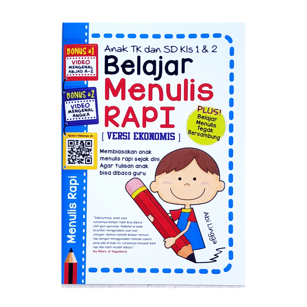 Jual Belajar Menulis Rapi untuk TK & SD Kelas 1 & 2 Plus Menulis Tegak ...