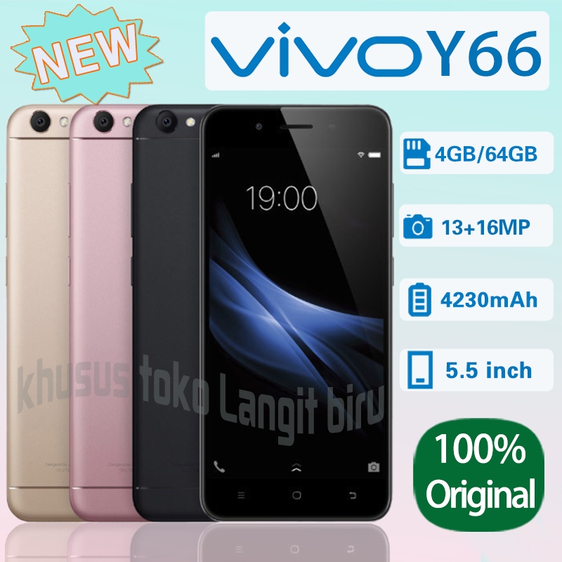 Jual {promosi murah} HP VIVO Y66 RAM4/64GB Original Baru Garansi 1 ...
