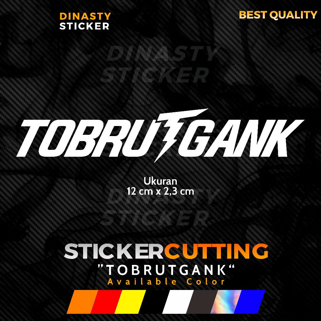 Jual STICKER STIKER CUTTING TOBRUT GANK VIRAL TOBRUT SERIES | Shopee ...