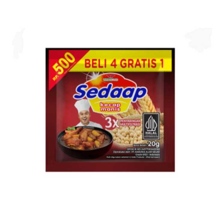 Jual KECAP SEDAAP / KECAP MANIS SEDAP SACHET / 1 RENCENG ISI 12 PCS ...