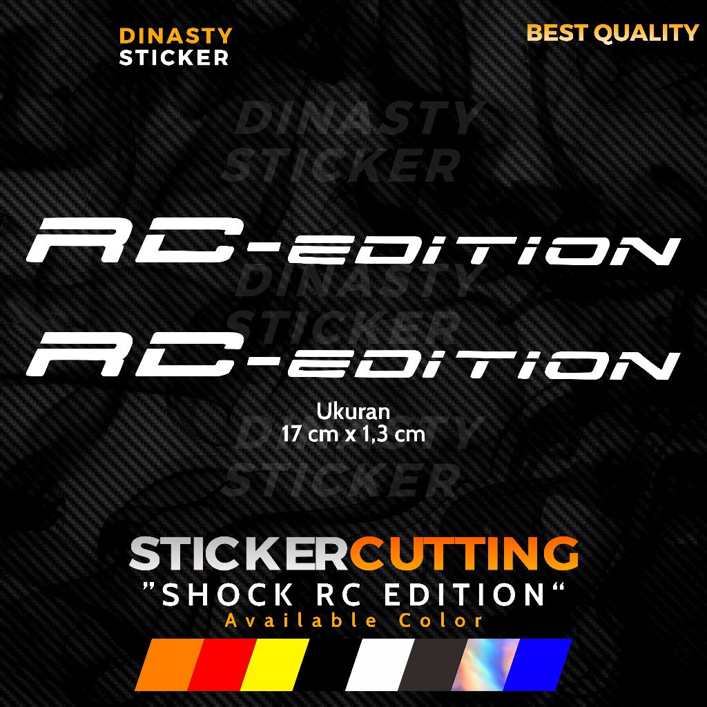 Jual STICKER STIKER CUTTING LOGO BRAND SHOCK RACING RC EDITION | Shopee ...