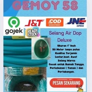Jual Selang Air 1" Inch Dop Deluxe panjang 50 Meter | Shopee Indonesia