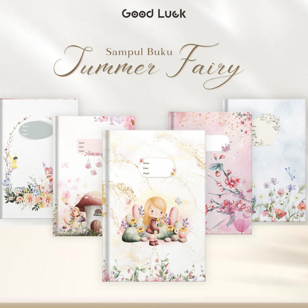 Jual [SATUAN/PERLEMBAR] SAMPUL BUKU TULIS AESTHETIK COVER BOOK FAIRY ...
