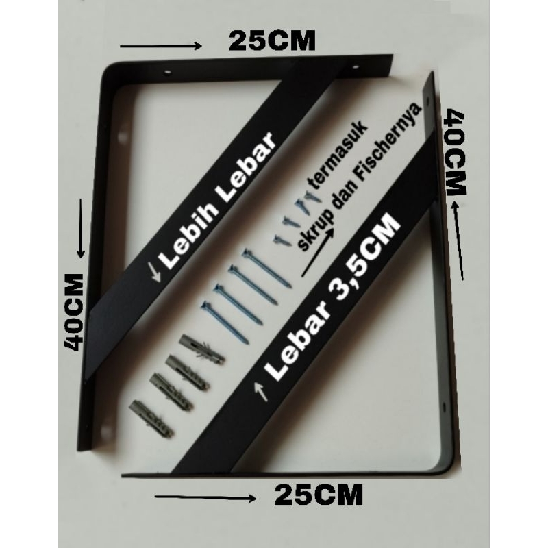 Jual Siku rak besi penyanggah satu set (2pcs) | Shopee Indonesia