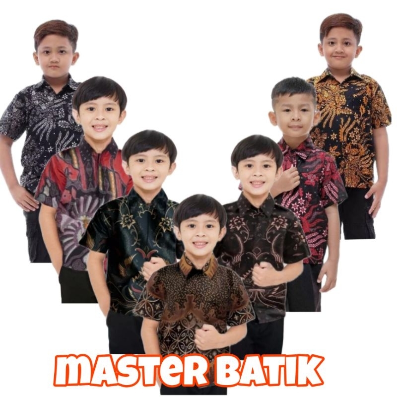 Jual MASTER BATIK ANAK-BAJU BATIK ANAK LAKI LAKI-HEM BATIK ANAK-KEMEJA ...