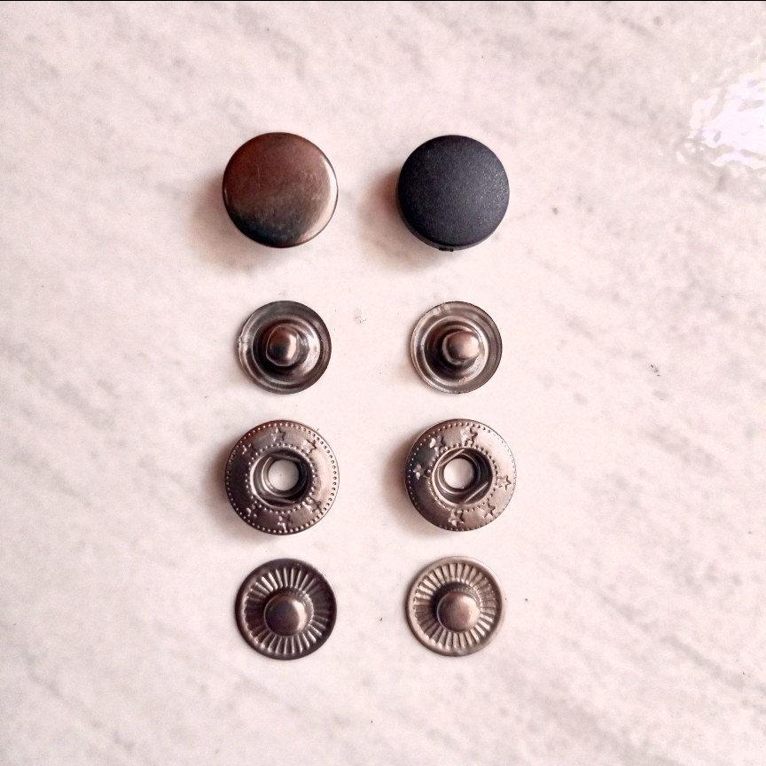 Jual (12SET) TERMURAH KANCING CETET IRON SNAP BUTTON 15MM | Shopee Indonesia