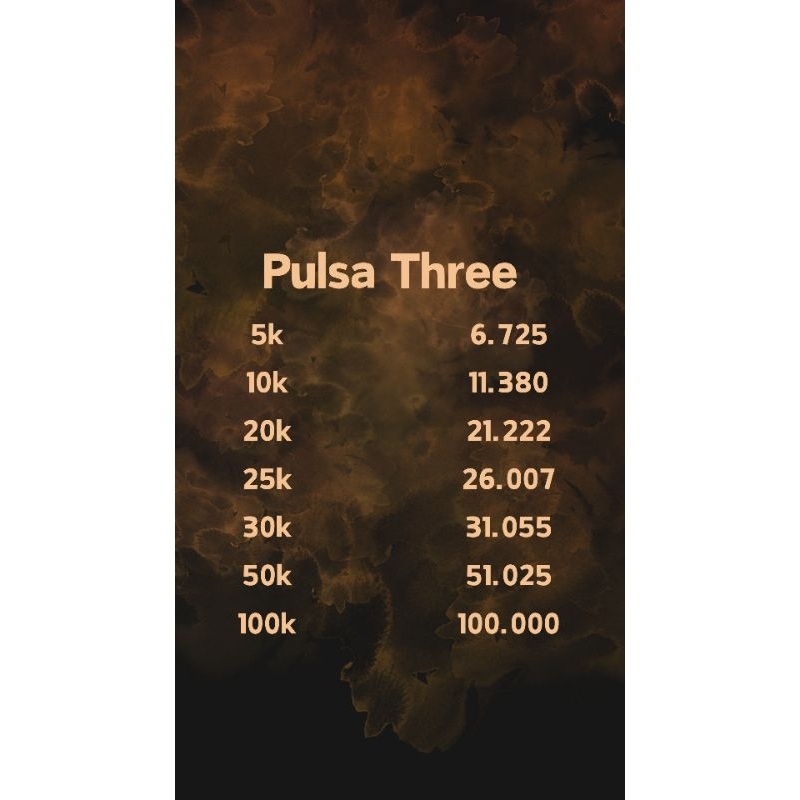 Jual PULSA THREE MULAI 5000-30000 (TERMURAH) | Shopee Indonesia