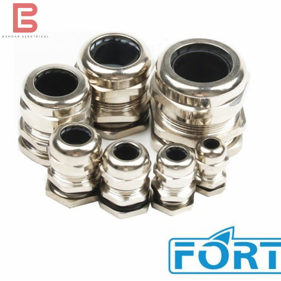 Jual Brass Cable Gland Metal BPG-29 / Kabel Gland BPG 29 (18-25mm) Fort ...
