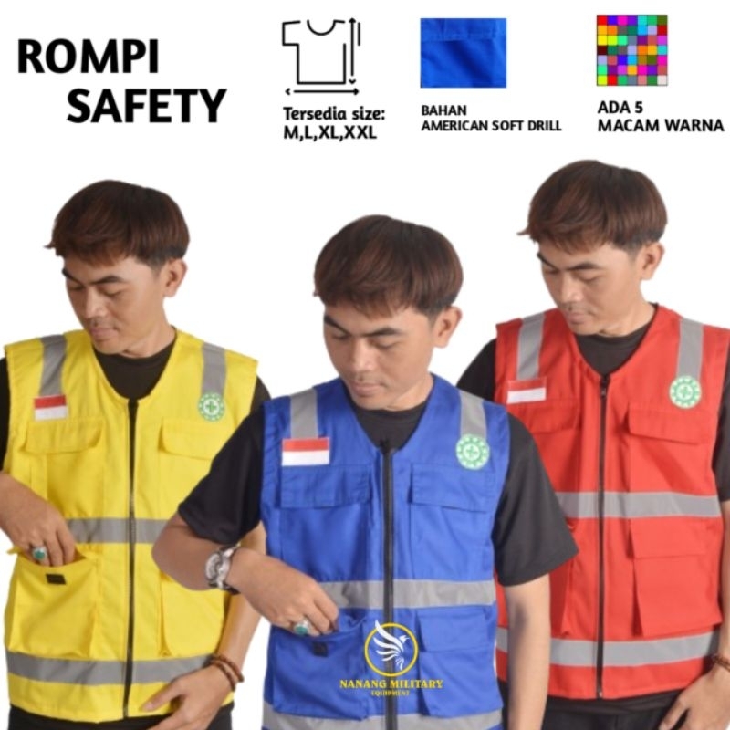 Jual rompi safety|rompi k3|rompi proyek safety|rompi kerja|rompi pupr ...