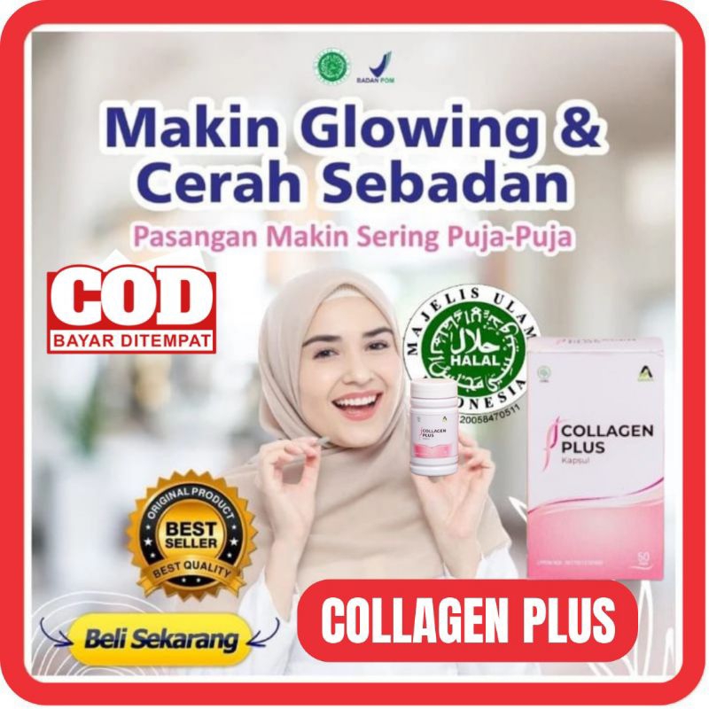 Jual [𝗗𝗜𝗦𝗧𝗥𝗜𝗕𝗨𝗧𝗢𝗥 𝗥𝗘𝗦𝗠𝗜] 𝗖𝗢𝗟𝗟𝗔𝗚𝗘𝗡 𝗣𝗟𝗨𝗦 - COLLAGEN KAPSUL Isi 50 ...
