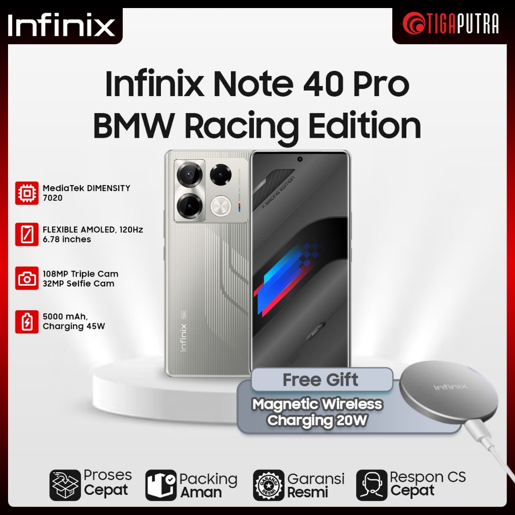 Jual Infinix Note 40 Pro BMW Racing Edition (RAM 8GB, ROM 256GB, 3D ...