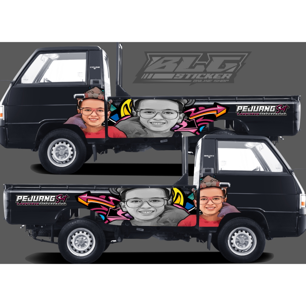 Jual STRIP MOBIL L300 SAMPING DECAL PRINT VARIASI CUSTOM FOTO | Shopee ...