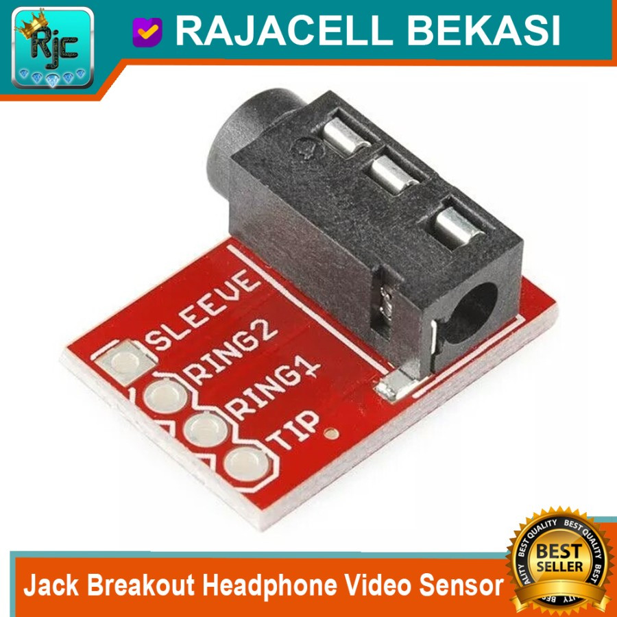 Jual TRRS 3.5mm Jack Breakout Video MP3 Sensor Jack Prof Module ...