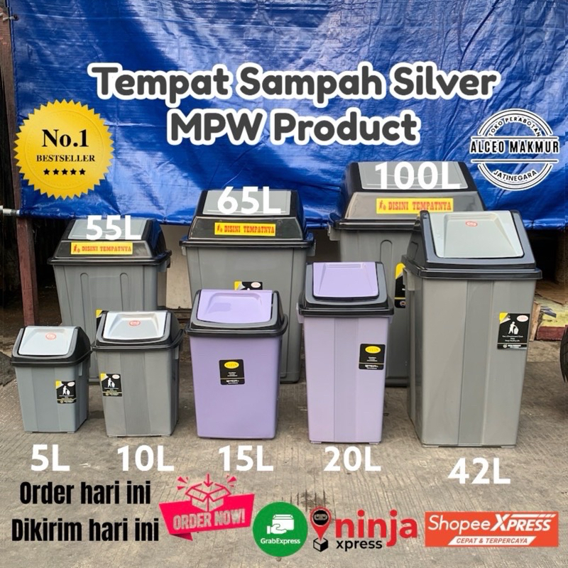 Jual Tempat Sampah 5-10-15-20-42-55-65-100 Liter -MPW PRODUCT | Shopee Indonesia