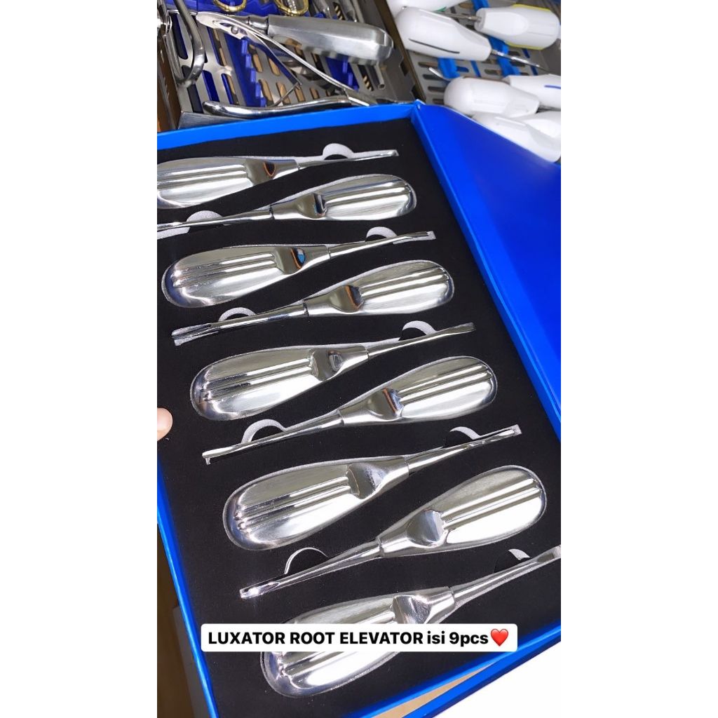 Jual Bein Set (Set of 9 Pcs) / Bein gigi // Arsdent // Alat ungkit ...