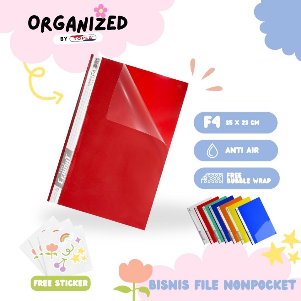 Jual Topla bisnis File non pocket map kertas snelhecter file folder ...