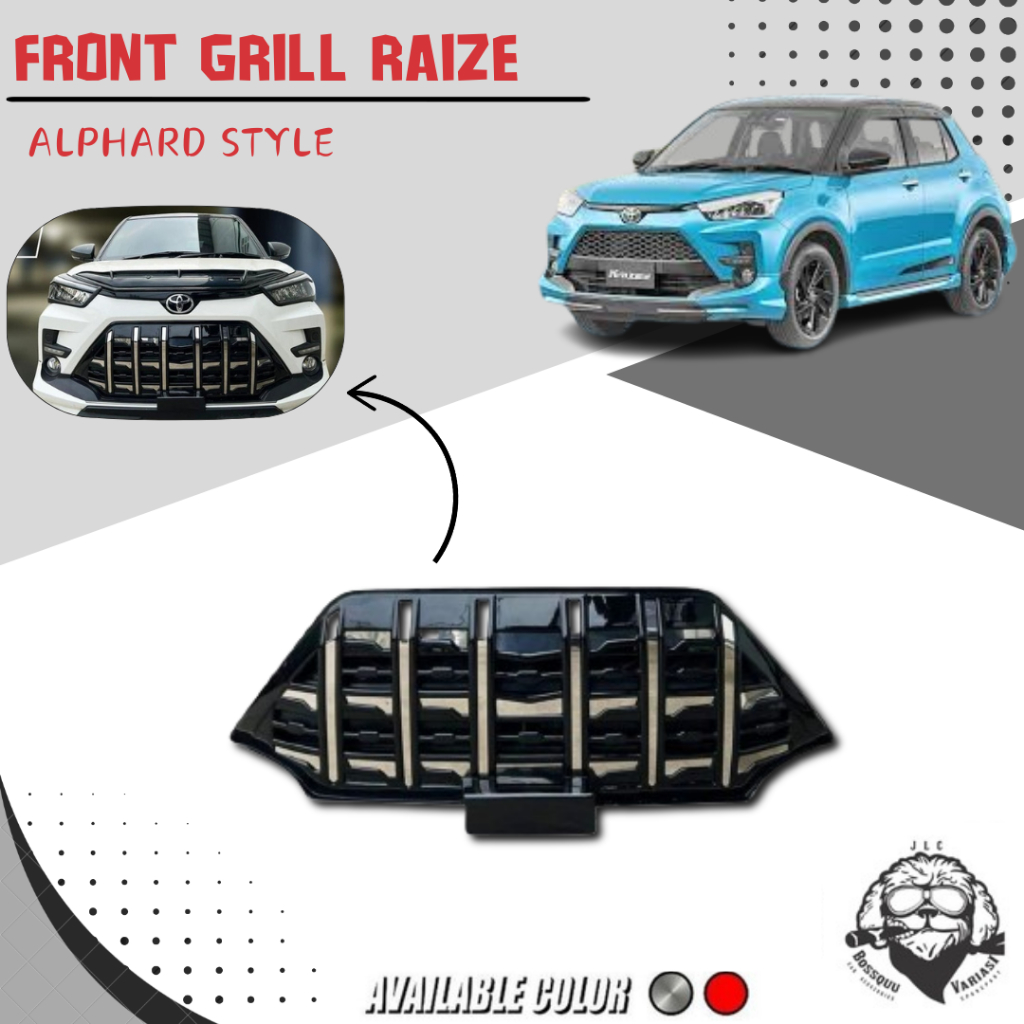 Jual GRILL DEPAN TOYOTA RAIZE MODEL ALPHARD GLOSY HITAM 2021 - 2024 UP ...
