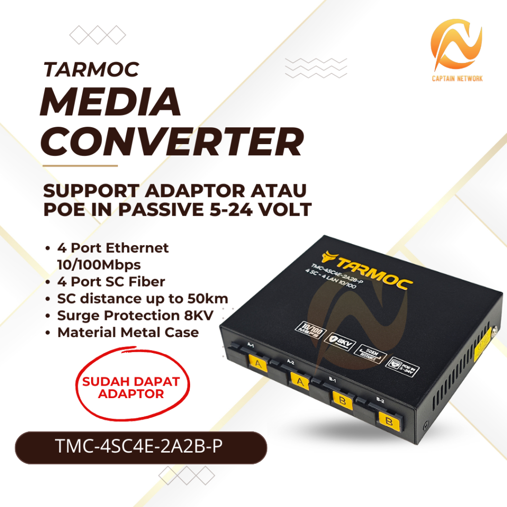 Jual Media Converter 4 SC 4 LAN | Ethernet Fiber Switch 4 FO 4 LAN 10/ ...