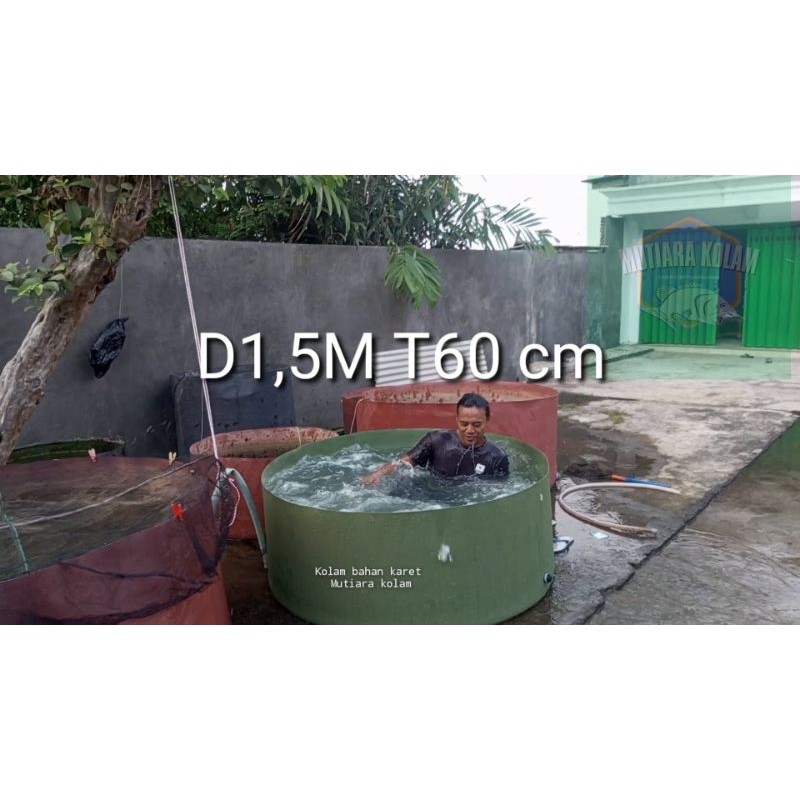 Jual KOLAM IKAN BULAT DIAMETER 1,5 METER TINGGI 60 CM | TANDON AIR ...