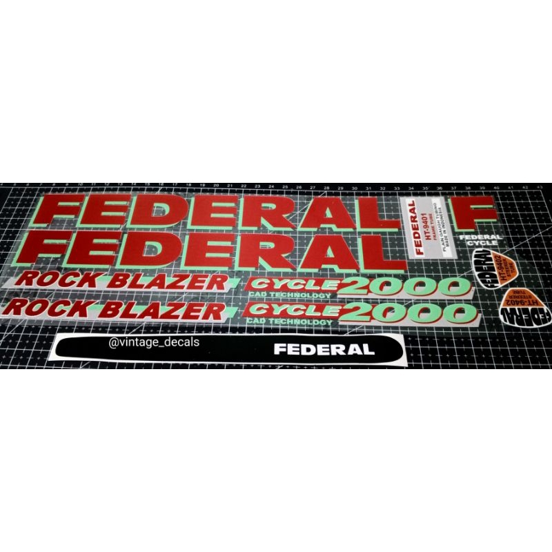 Jual sticker decal FEDERAL ROCK BLAZER | Shopee Indonesia