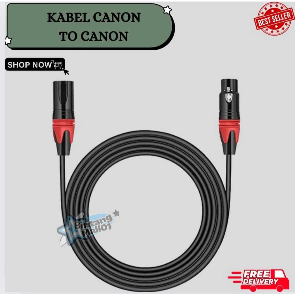 Jual KABEL MIC AUDIO CANARE / KABEL XLR MALE TO FEMALE BERKUALITAS SATU ...