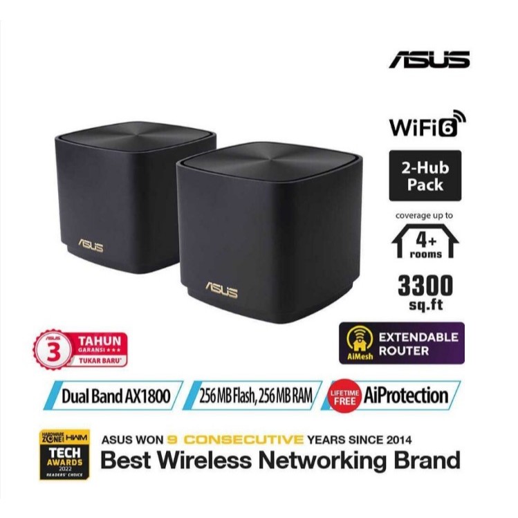 Jual ASUS ZenWiFi AX Mini XD4 2 Pack AX1800 Whole Home Mesh WiFi 6 ...