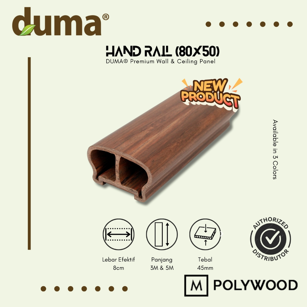 Jual DUMA WPC - HAND RAIL (80x50) Handrail / Railing / Handle ...