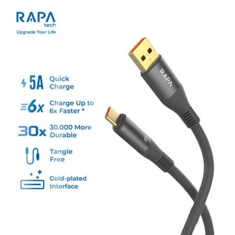 Jual Kabel Data Type - C Rapa DC8081 5A 100W ( Free Bonus ) | Shopee ...