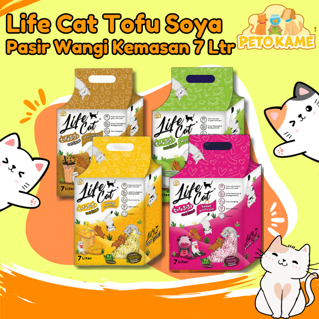 Jual LIFE CAT TOFU SOYA 7 Liter | Pasir Kucing Wangi | Shopee Indonesia