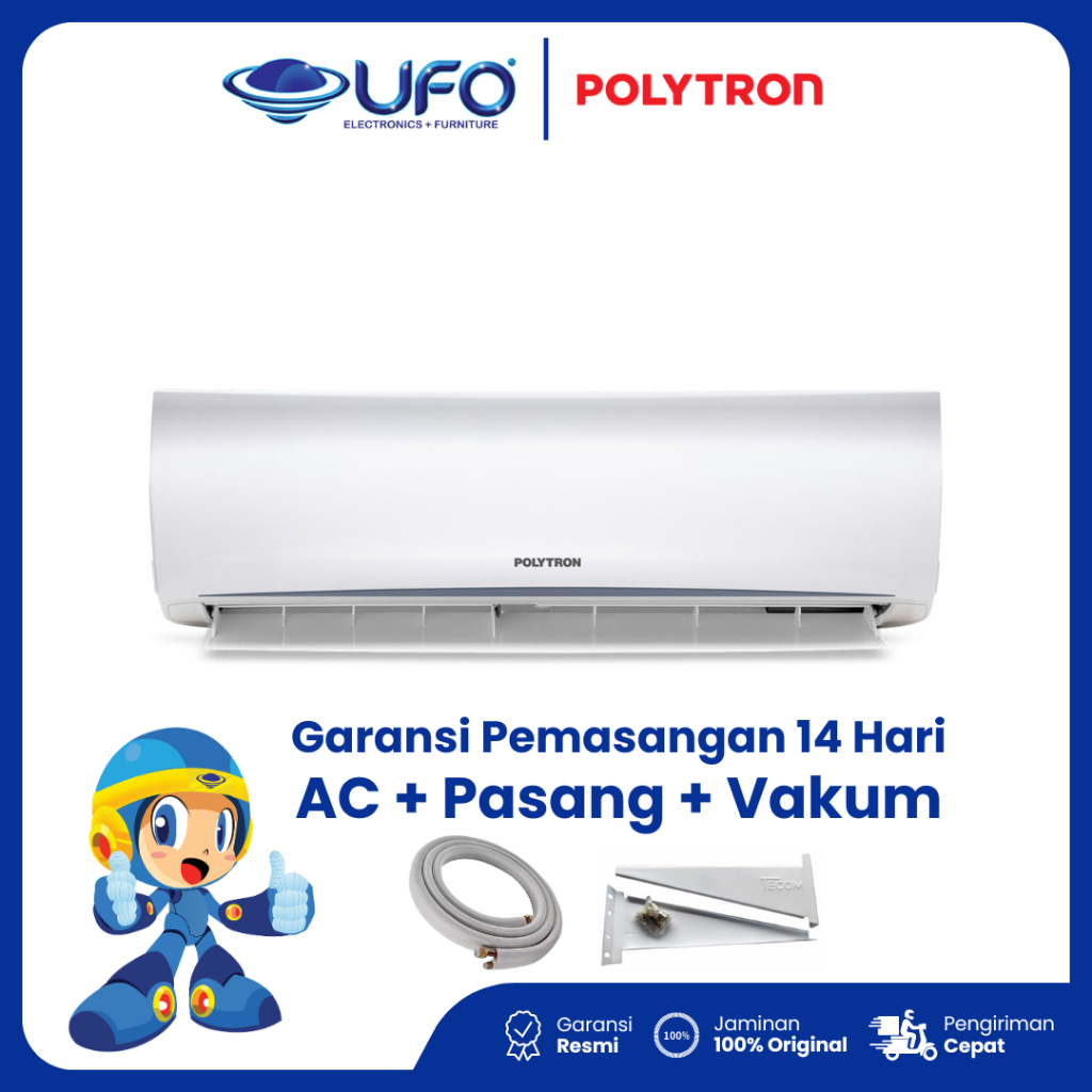 Jual AC Polytron 0,5 PK Split Standart Deluxe PAC05VH | Shopee Indonesia