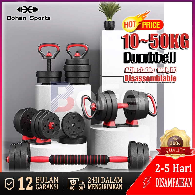 Jual Barbel Dumbell Set 40KG/30KG Peralatan Fitness Barbel Set Dengan ...
