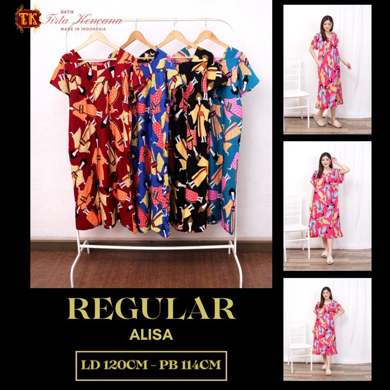 Jual Tirta Kencana Label Merah Daster Regular Alisa Motif kimono ...