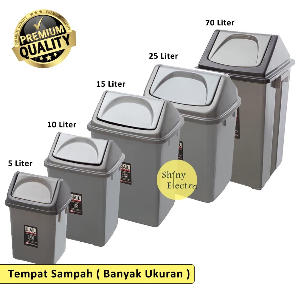 Jual Tempat Tong Kotak Sampah 5 10 15 20 25 42 Liter Ltr Tutup Goyang Plastik Dust Bin | Shopee ...