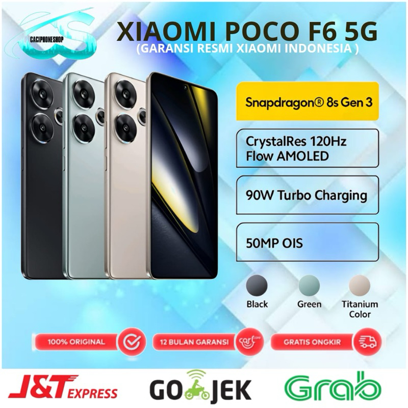 Jual XIAOMI POCO F6 5G NFC Ram 12 GB Memory 512 GB 12/512GB 8/256GB ...