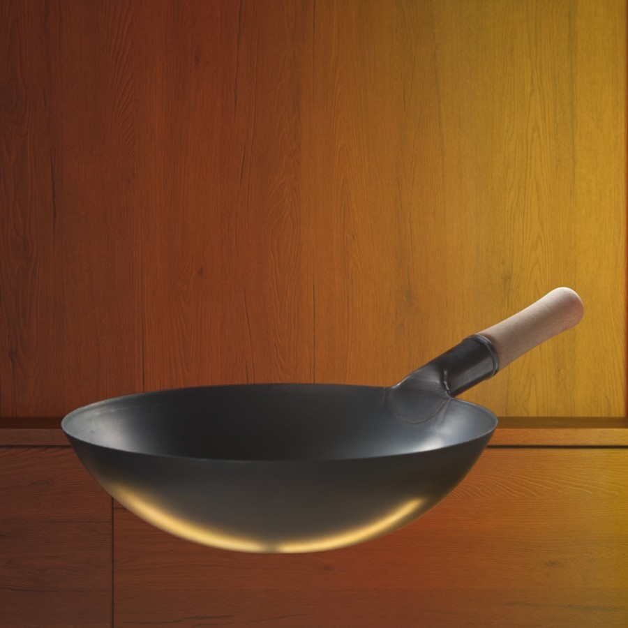 Jual Wajan Carbon Steel Wok Single Handle Seasoned | Shopee Indonesia