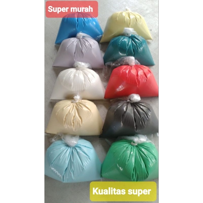 Jual Cat Tembok Kiloan 1KG Super interior & exterior | Shopee Indonesia