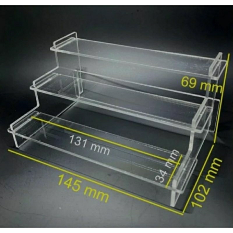 Jual rak tangga pajangan display miniatur 3 susun kecil 3mm | Shopee ...