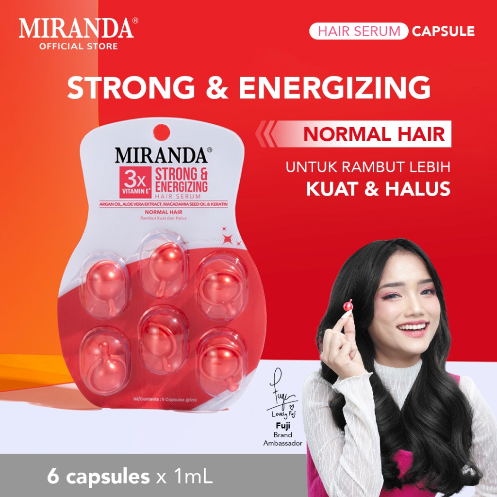 Jual Miranda Hair Serum Strong & Energizing 6x1ml | Shopee Indonesia