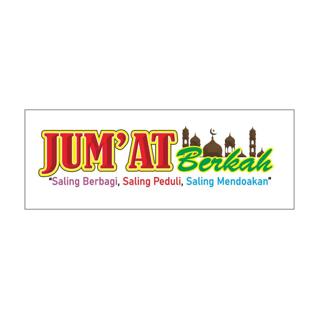 Jual Stiker Jumat Berkah. 3x10cm Rp.170/pcs. Warna Putih . Minimal ...