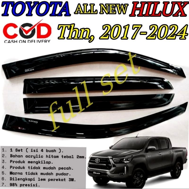 Jual TALANG AIR MOBIL ALL NEW HILUX DOUBLE CABIN TAHUN 2017-2024 | Shopee Indonesia