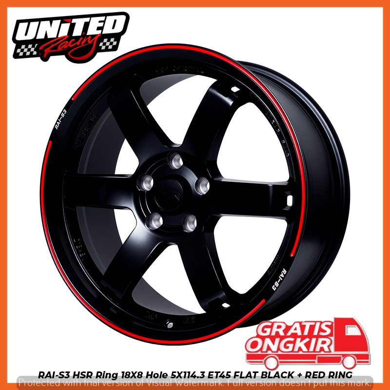 Jual VELG RACING MOBIL CIVIC TURBO CITY MAZDA6 FORESTER RING 18 HSR RAI ...