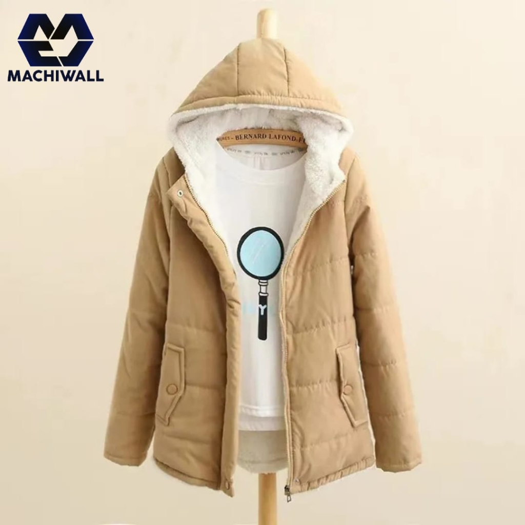 Jual Jaket Winter wanita musim dingin bulu sherpa / jacket mantel kembung tebal terbaru | Shopee ...