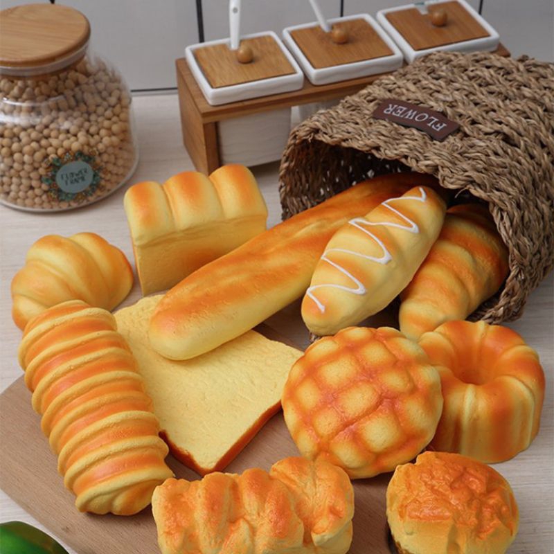 Jual Paket Squishy Roti Baguette Melonpan Could Bread Melonpan Paket ...