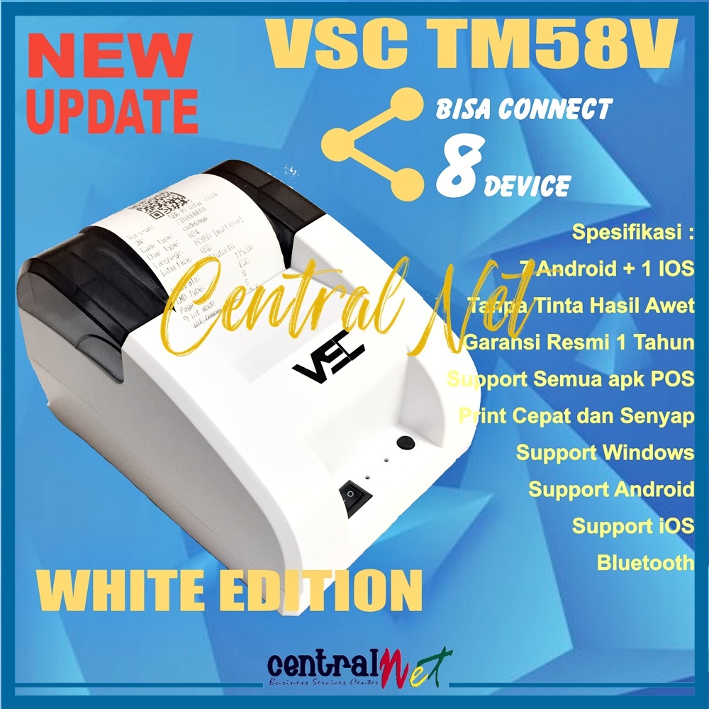 Jual PRINTER THERMAL 58MM BLUETOOTH TM-58V RPP02N MOKA ANDROID | Shopee ...