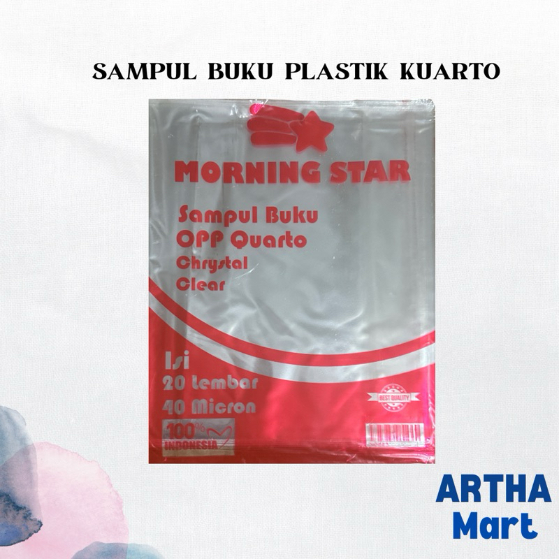 Jual MORNING STAR - SAMPUL BUKU PLASTIK KUARTO ISI 20 LEMBAR | Shopee ...
